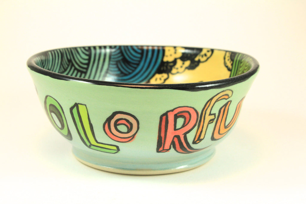 Having fun with a new hand painted font – The Bowl Maker