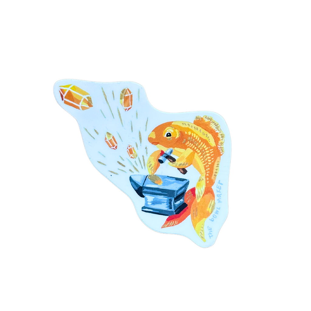 Goldfish - Sticker – The Bowl Maker