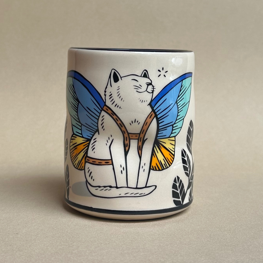 Sun Dappled Cat Spark Cup - Large – The Bowl Maker